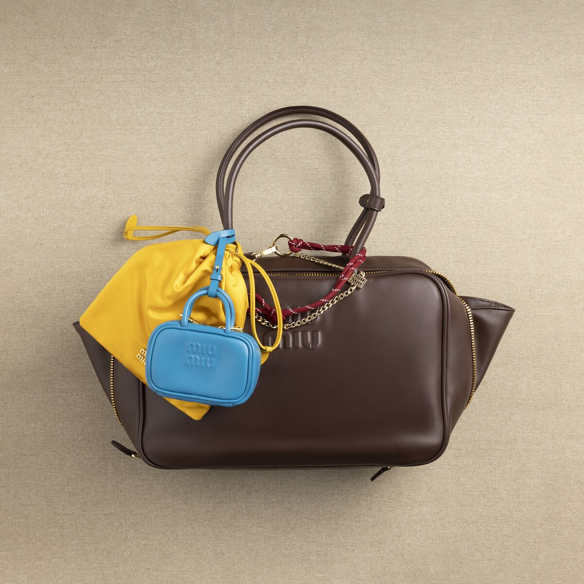 Black Aventure Mini Nappa Leather Bag | Miu Miu