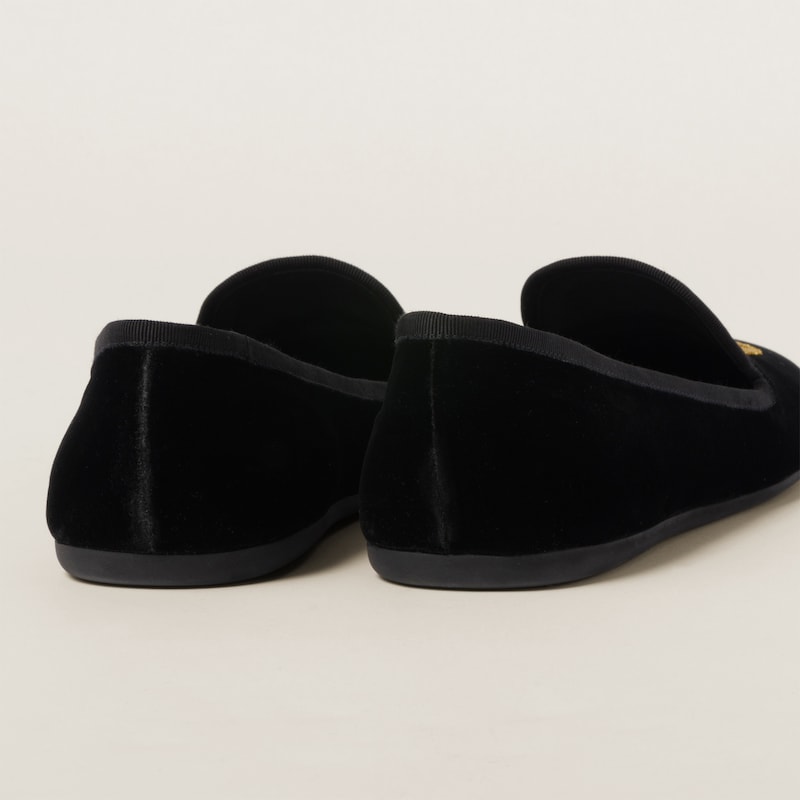 Black Velvet Slippers | Miu Miu