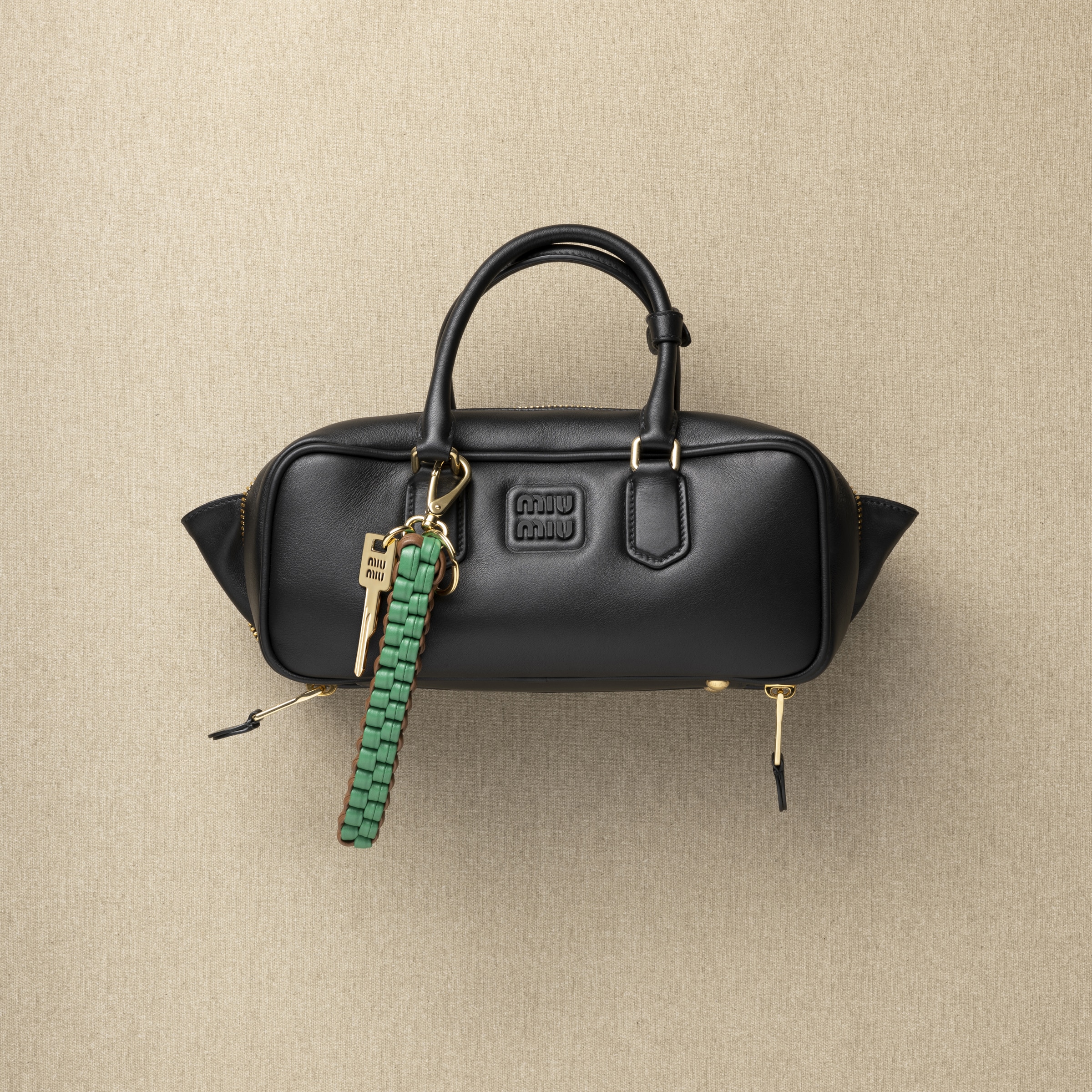 Cognac/mango Leather Trick | Miu Miu