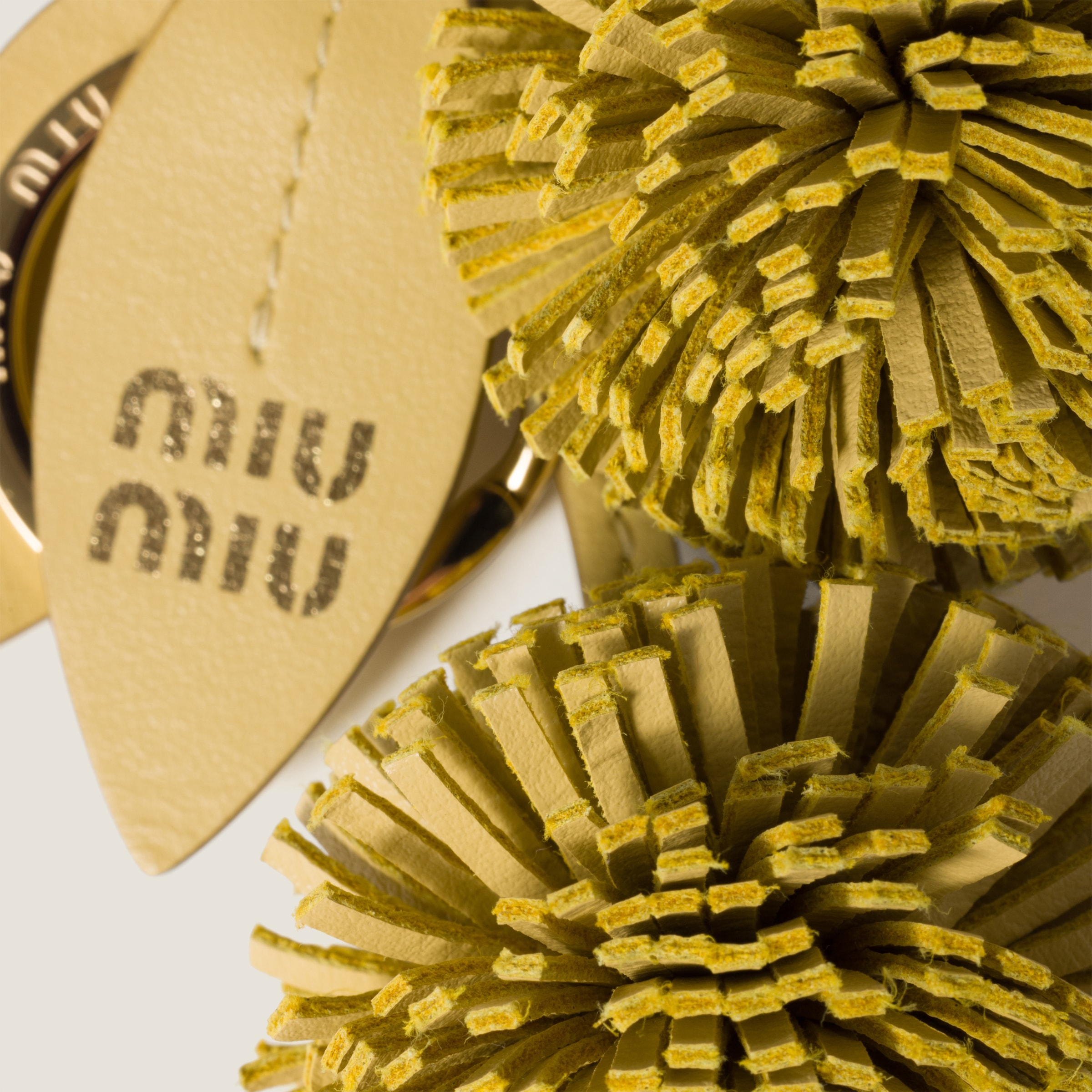 Vanilla Trick Leather Keyring | Miu Miu - United States