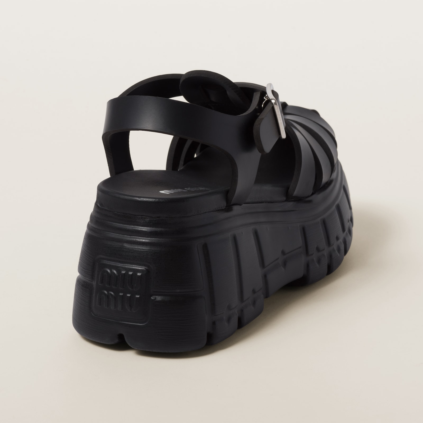 Black Eva Platform Sandals | Miu Miu