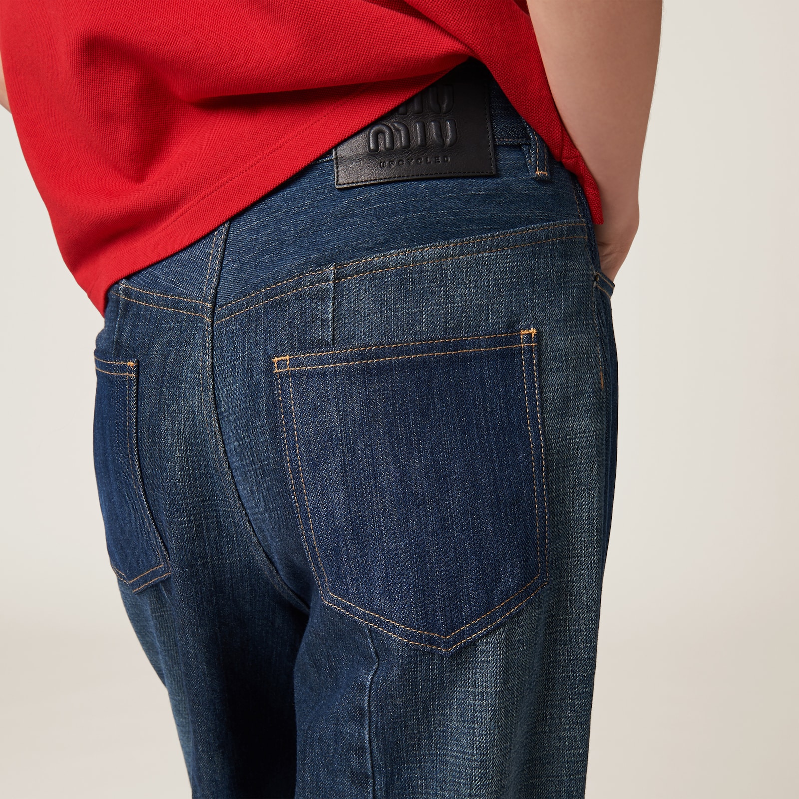 Five-pocket denim jeans - Collection Collections | Miu Miu