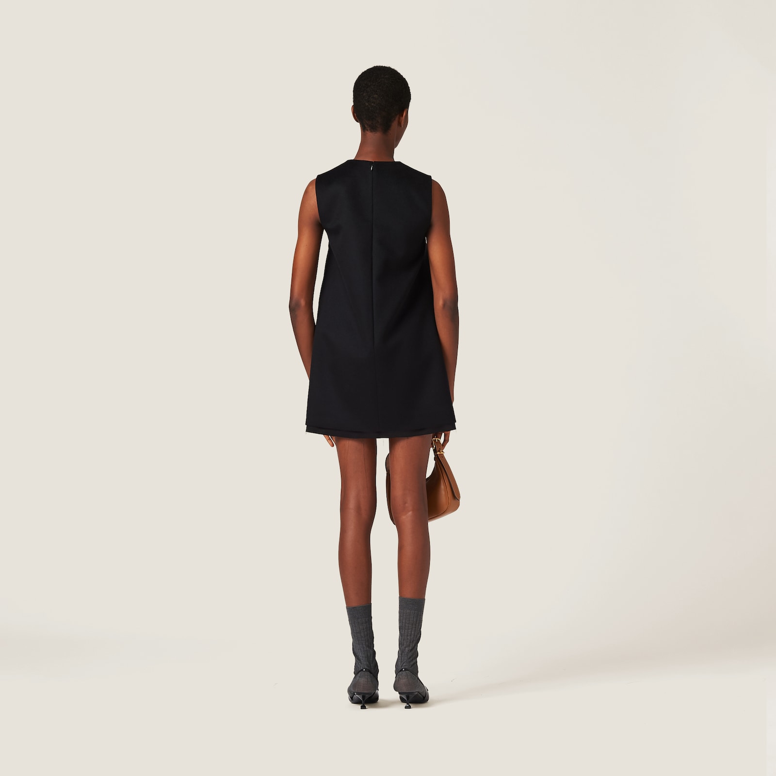 Black Velour Mini-dress | Miu Miu