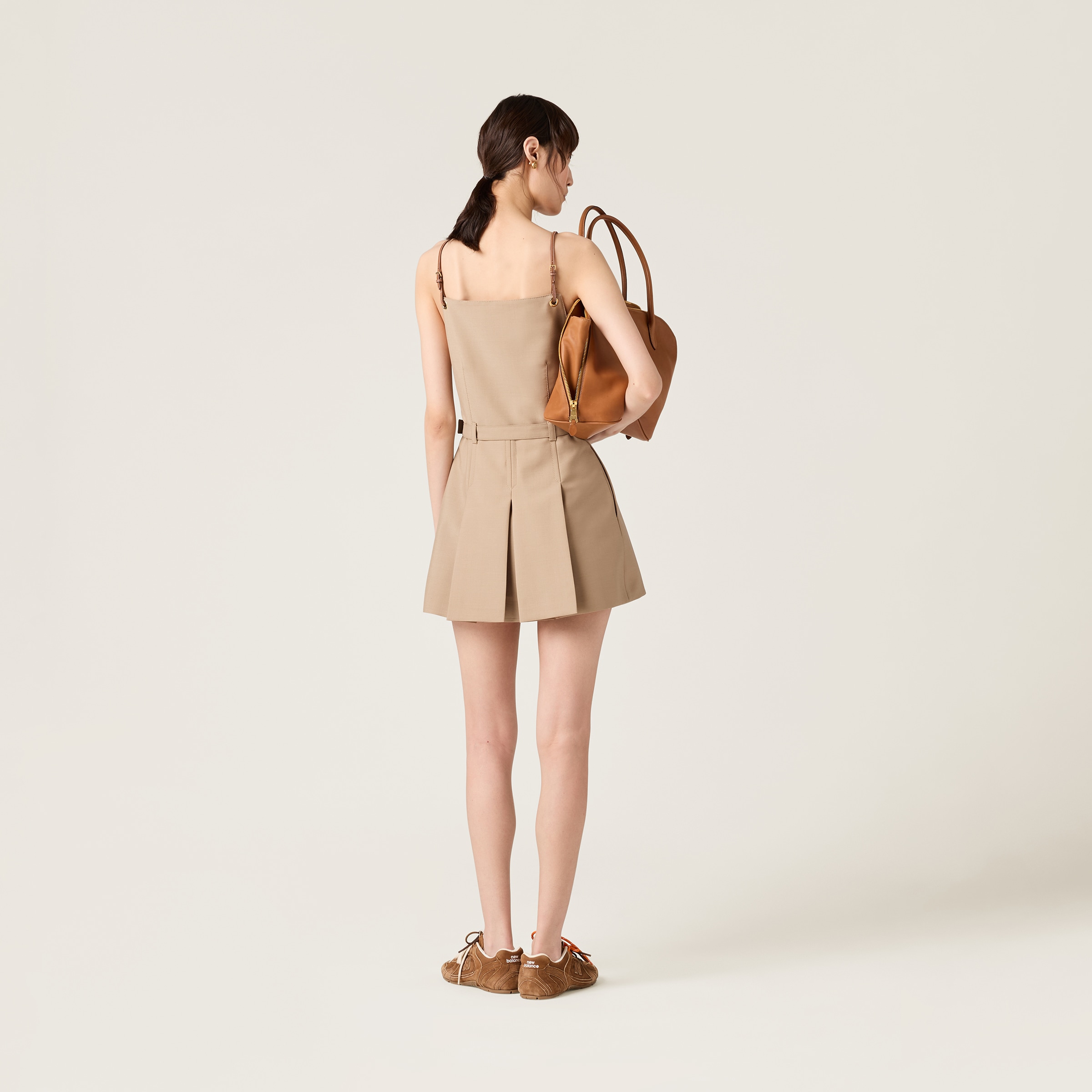 Hazelnut Kid Mohair Dress | Miu Miu