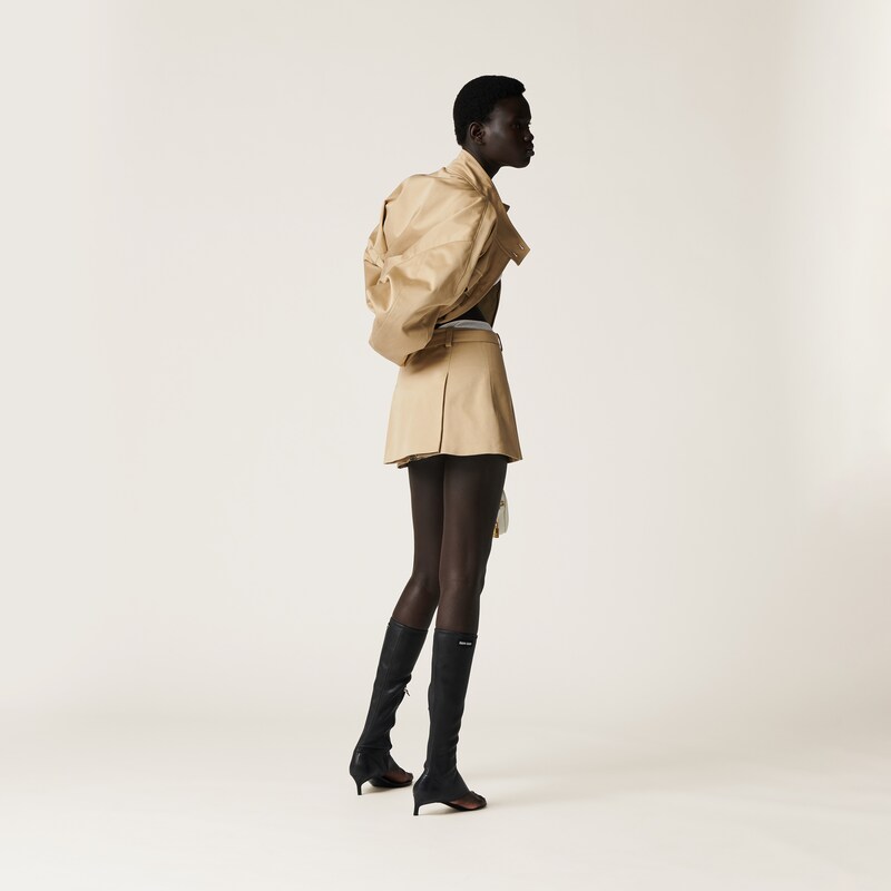 Cord Chino Miniskirt Miu Miu
