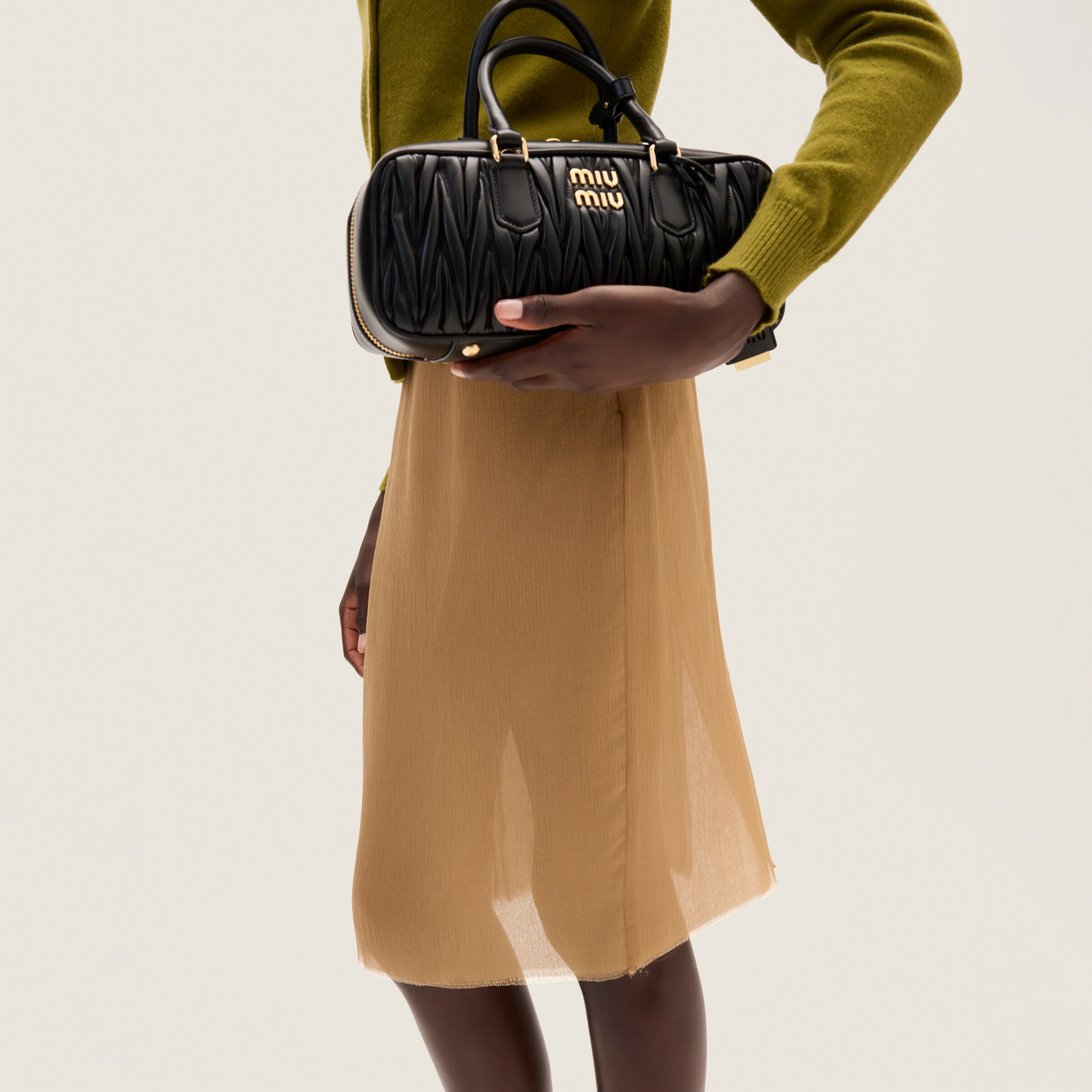 Biscuit Chiffon Skirt | Miu Miu Biscuit Chiffon Skirt | Miu Miu