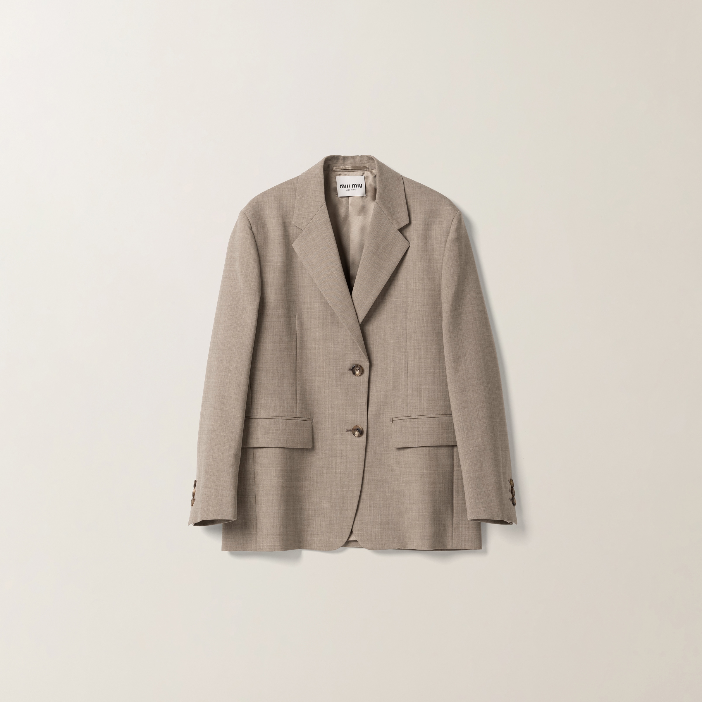Cord Single-breasted Wool Jacket | Miu Miu
