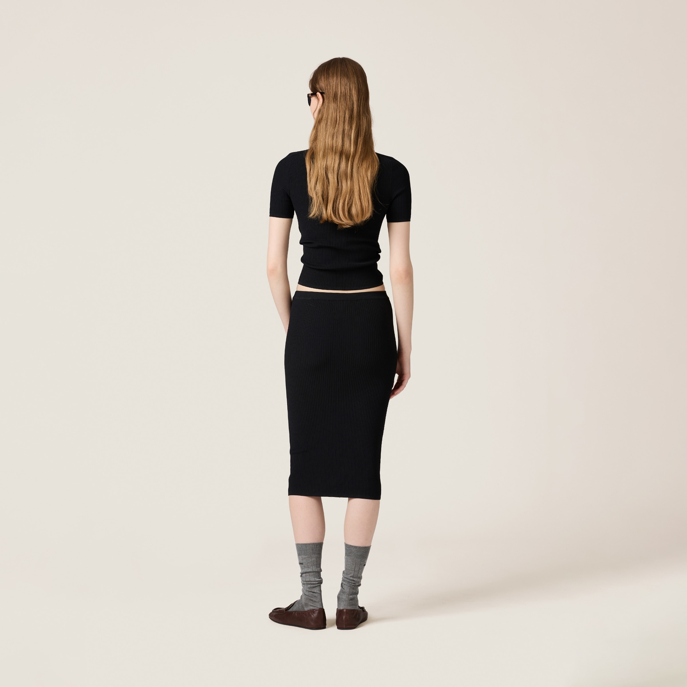 Black Viscose Turtleneck Sweater | Miu Miu Black Viscose Turtleneck Sweater | Miu Miu