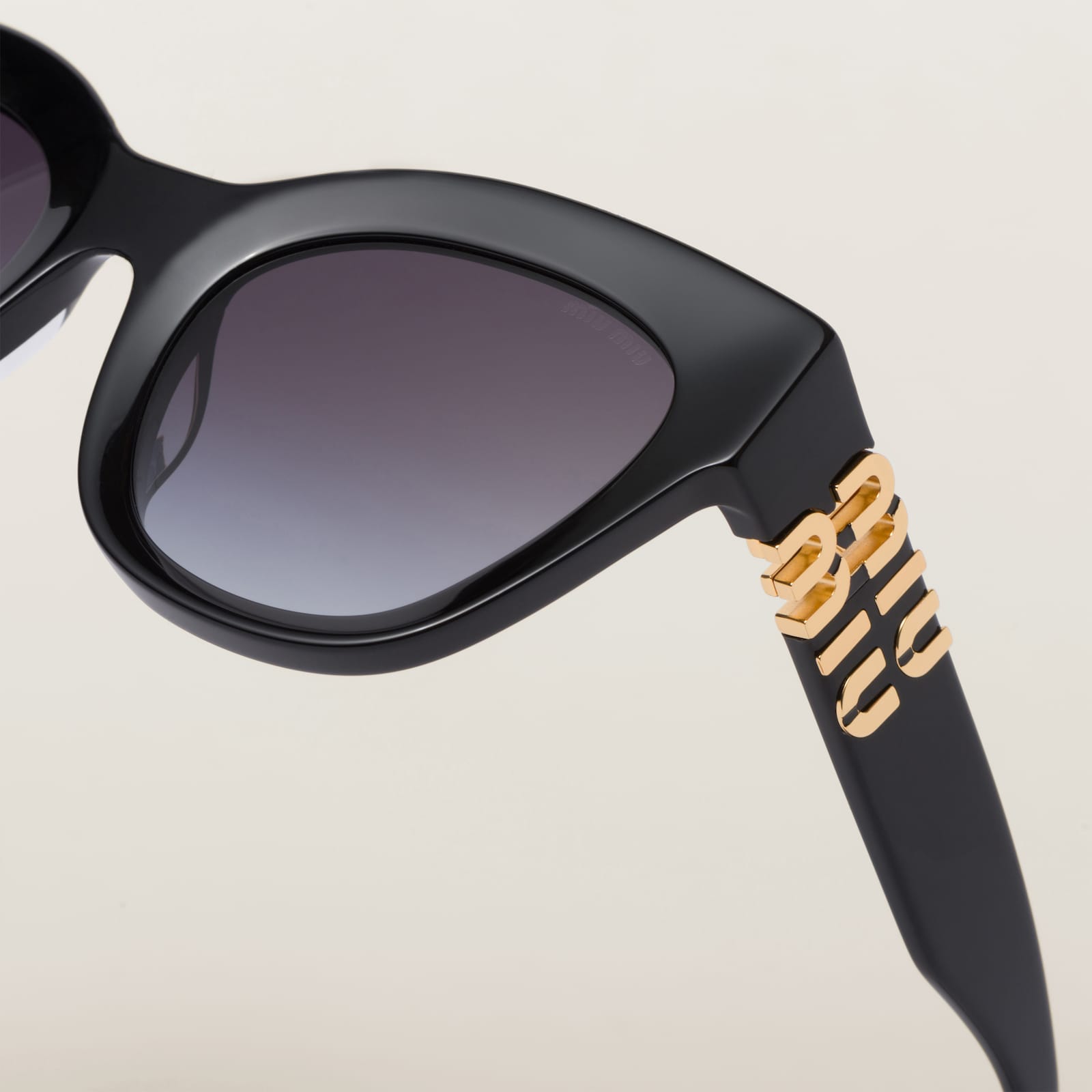 Gradient Smoky Gray Lenses Miu Glimpse Sunglasses | Miu Miu