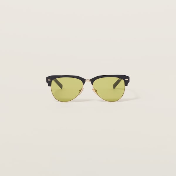 Lunettes De Soleil Miu Miu Logo Verres Bleus | Miu Miu