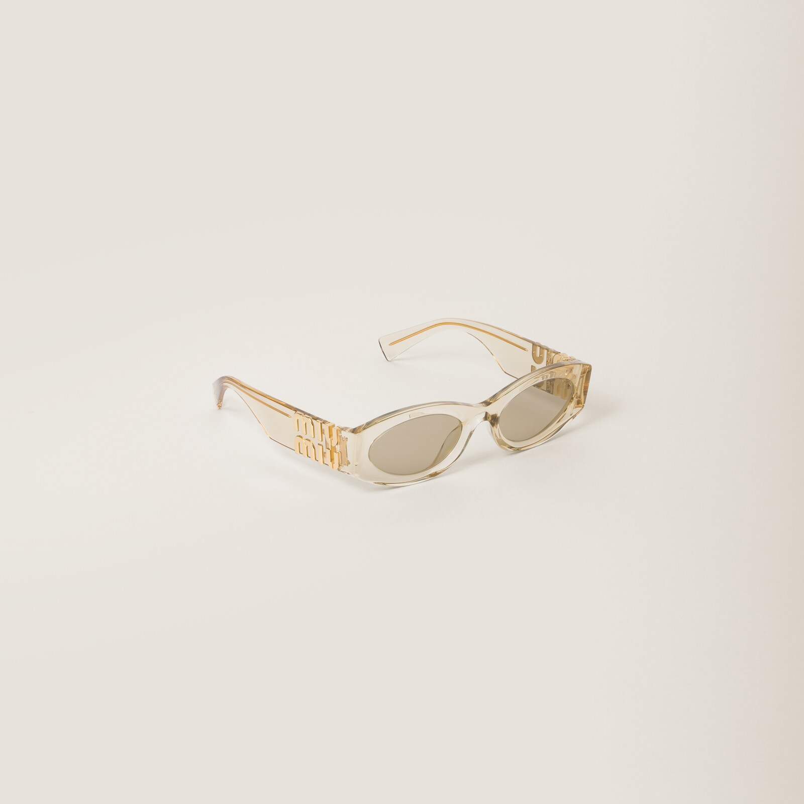 Sand Lenses Miu Glimpse Sunglasses | Miu Miu