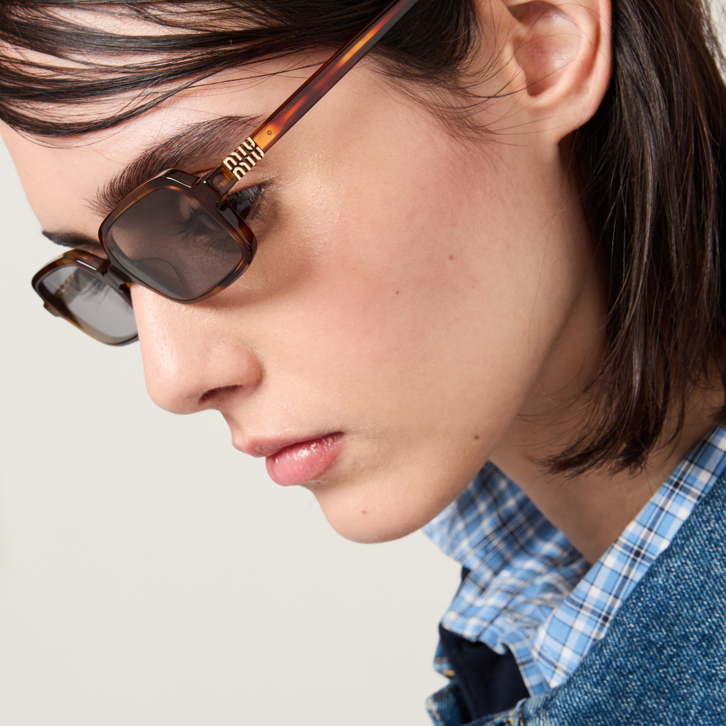 Dark Gray Lenses Miu Regard Sunglasses | Miu Miu Dark Gray Lenses Miu Regard Sunglasses | Miu Miu