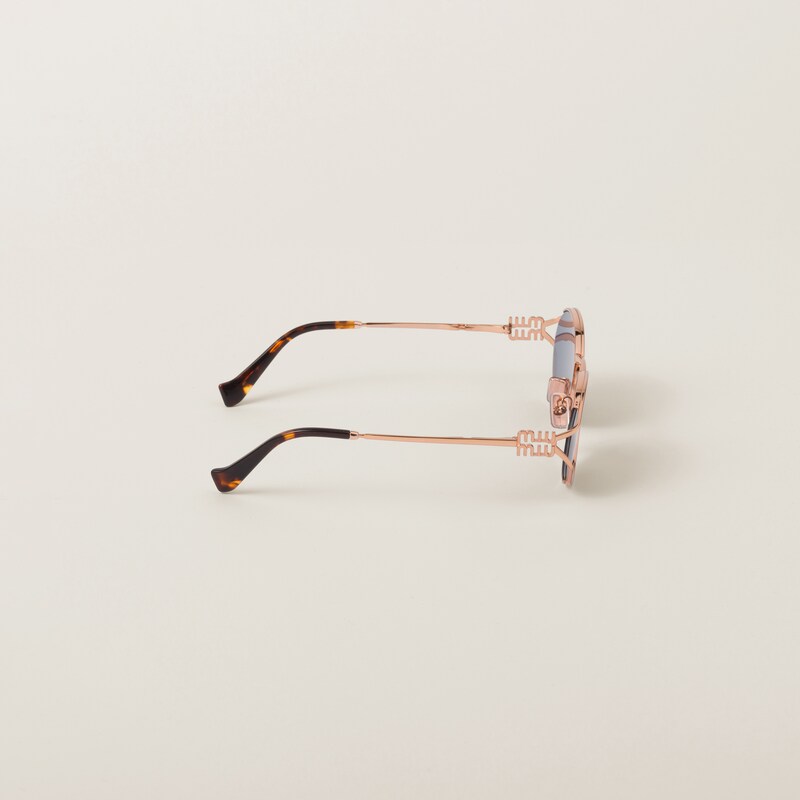 Blue Lenses Miu Miu Logo Sunglasses | Miu Miu