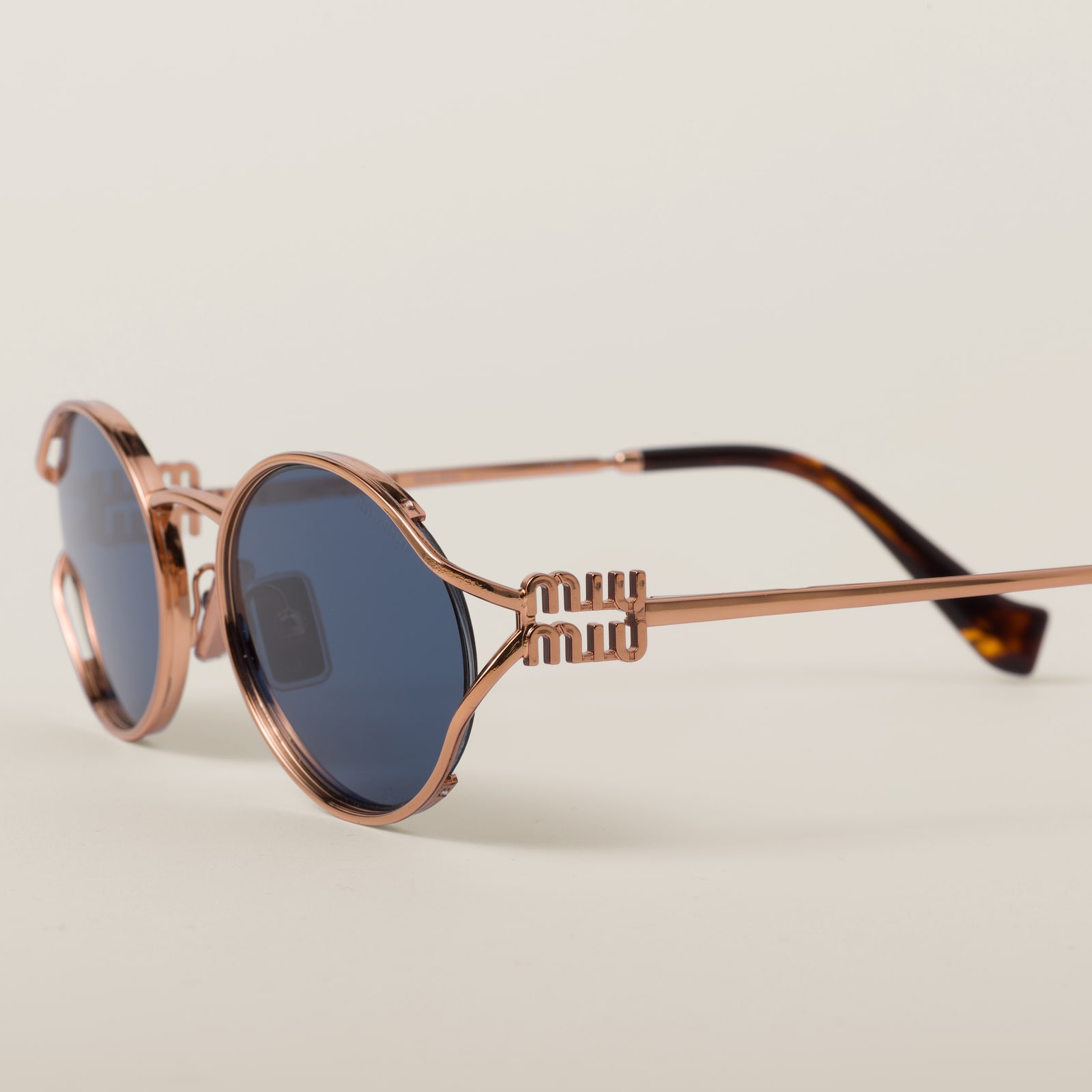 Blue Lenses Miu Miu Logo Sunglasses | Miu Miu