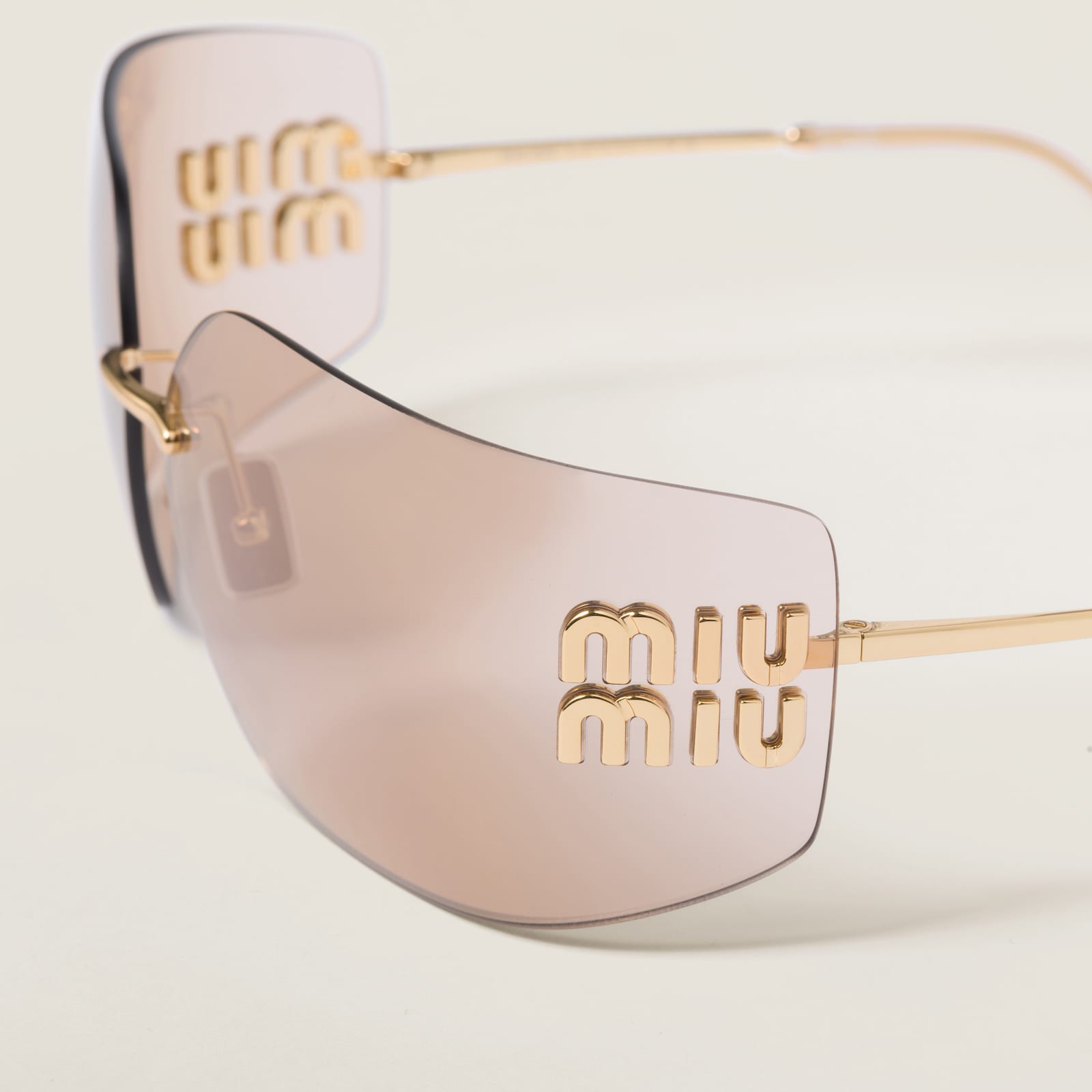 Rose Gold Lenses Aube Sunglasses | Miu Miu