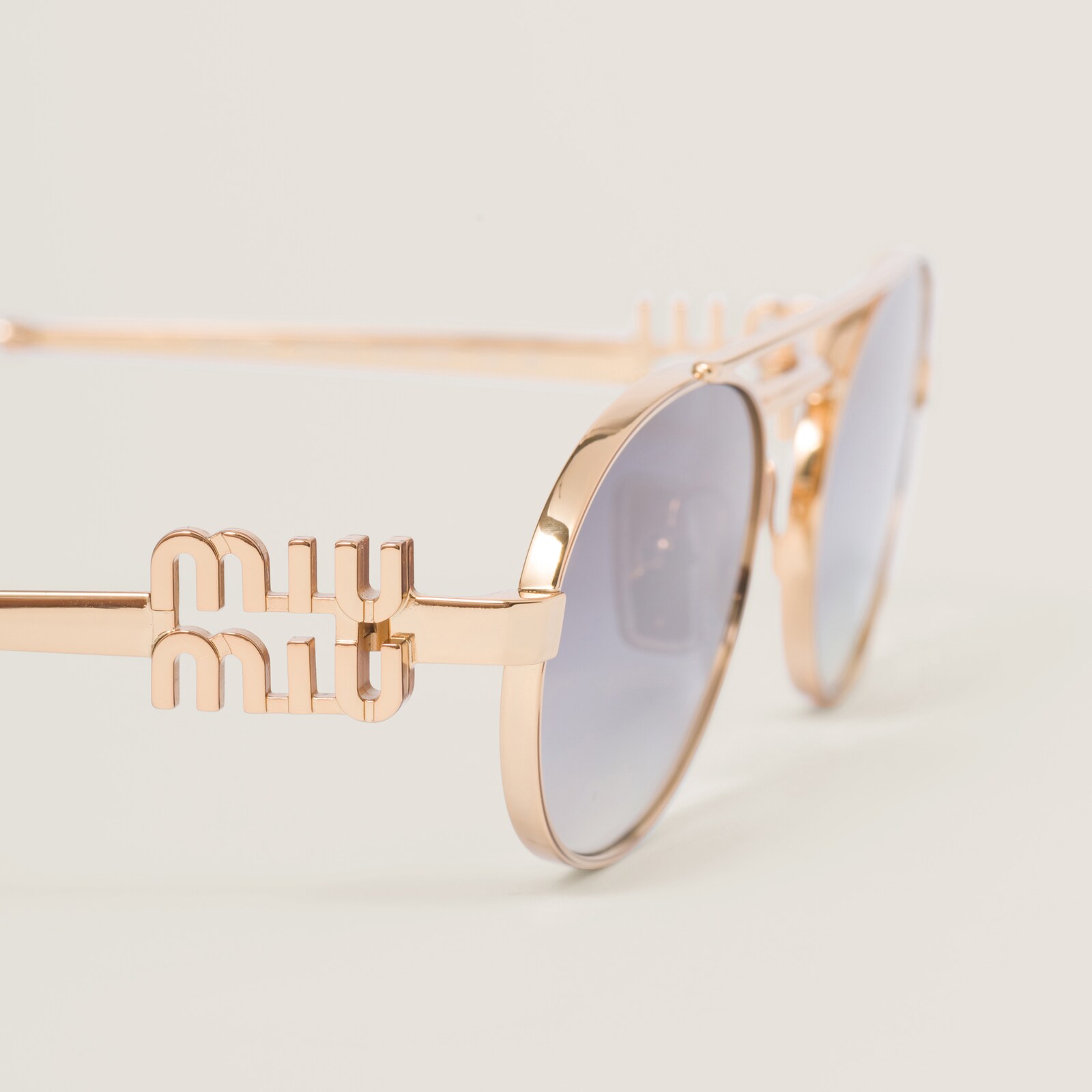 Gradient Iris Lenses Miu Miu Logo Sunglasses | Miu Miu