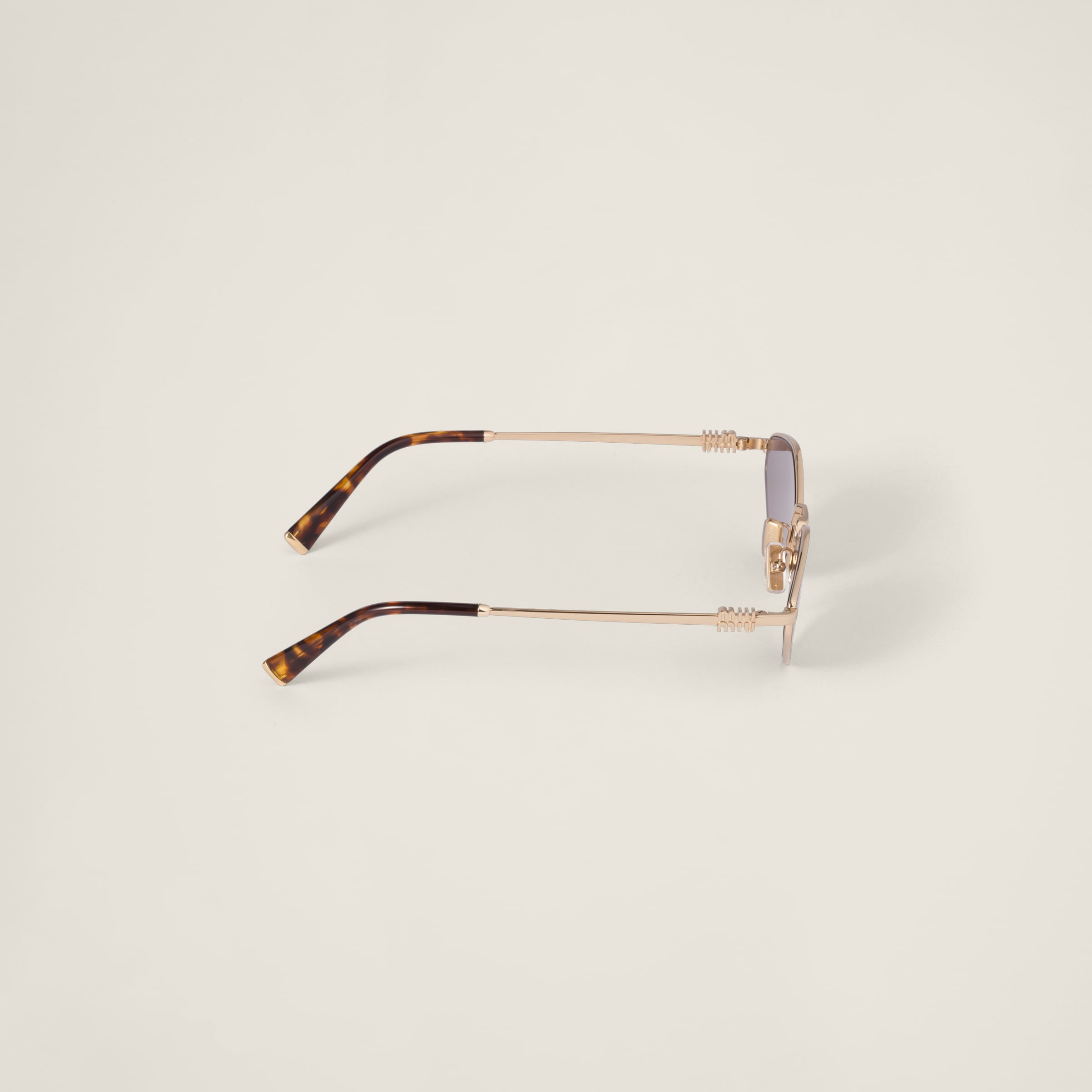 Malvenfarbene Gläser Miu Miu Logo Sonnenbrille | Miu Miu