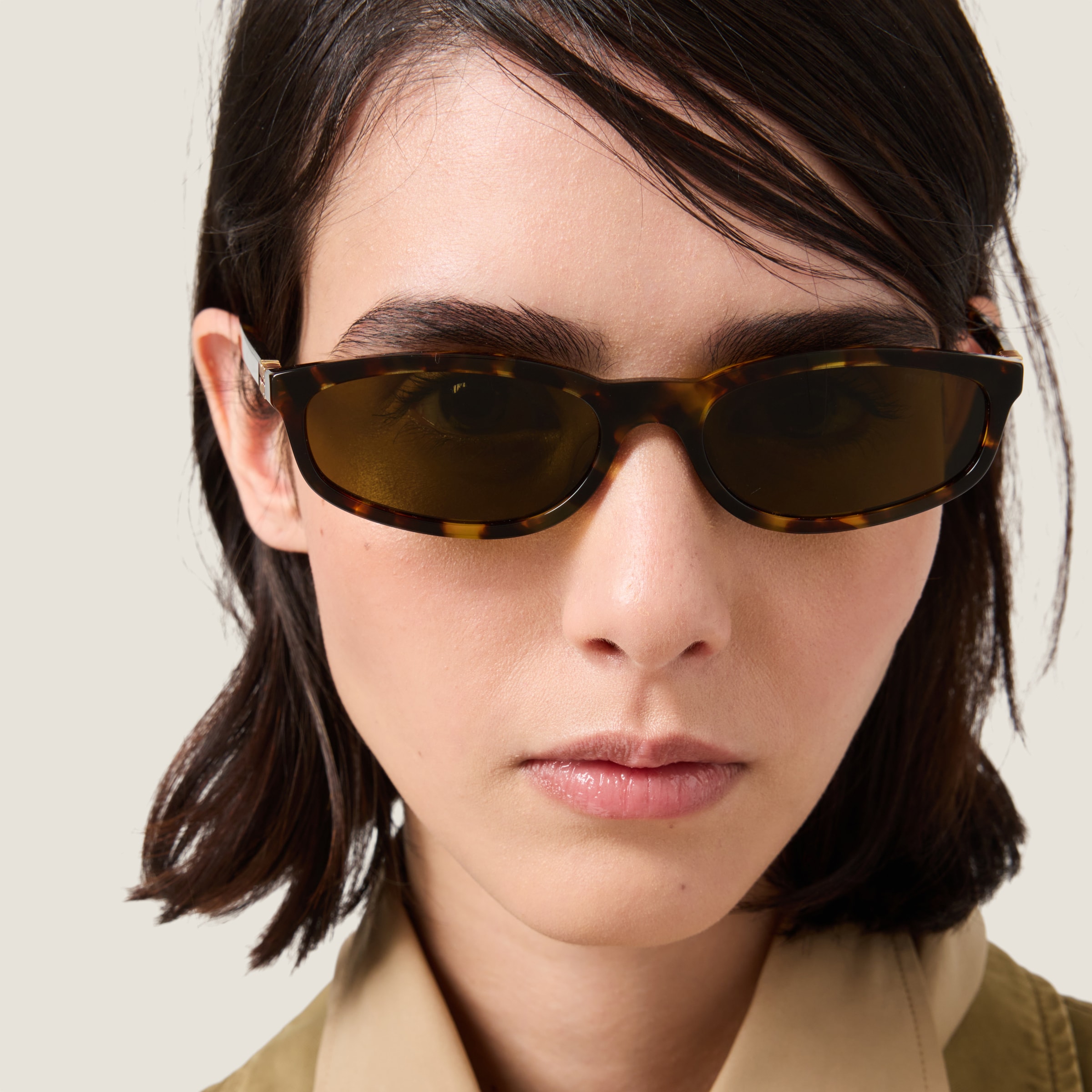 Loden Green Lenses Miu Regard Sunglasses | Miu Miu