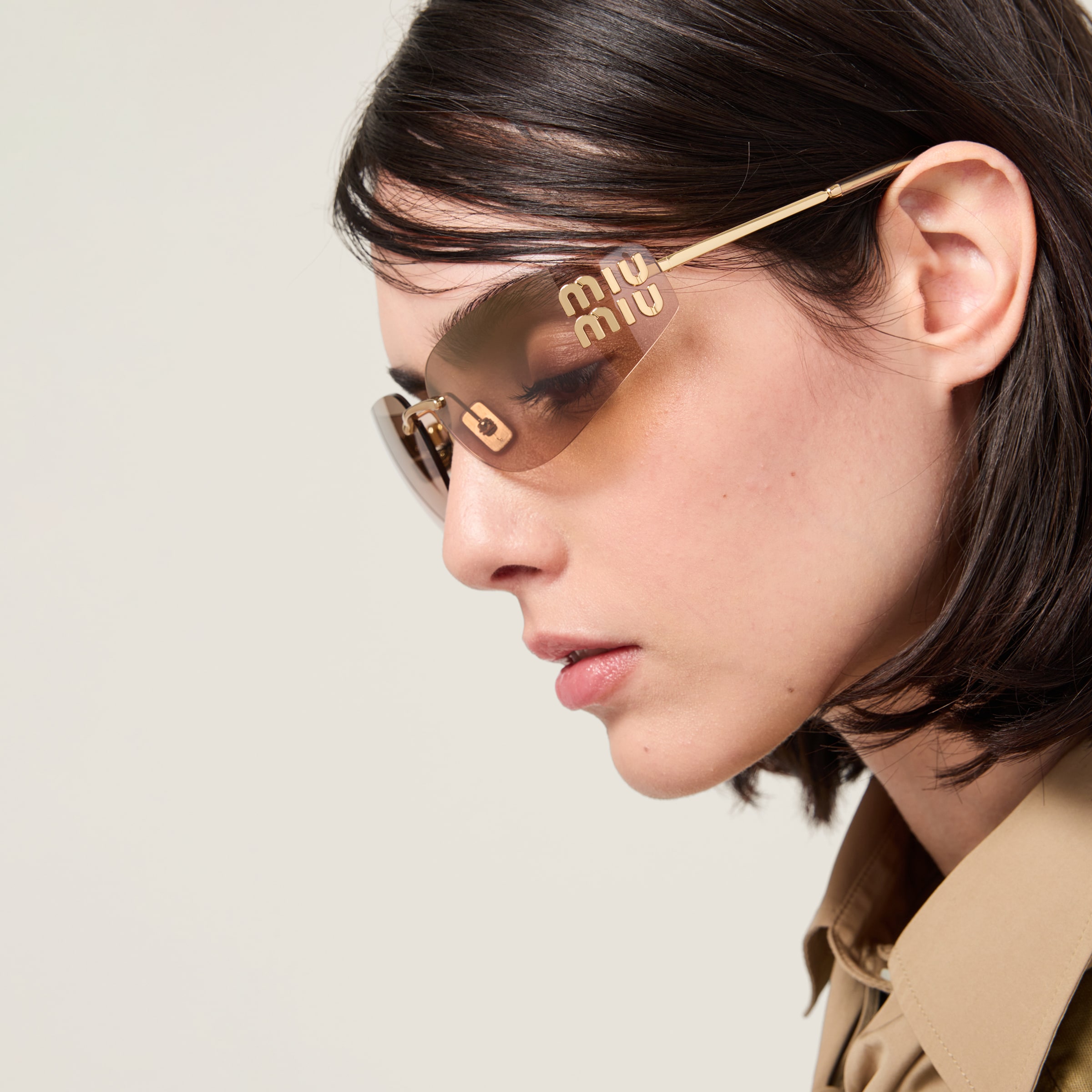 Bronze Lenses Aube Sunglasses | Miu Miu