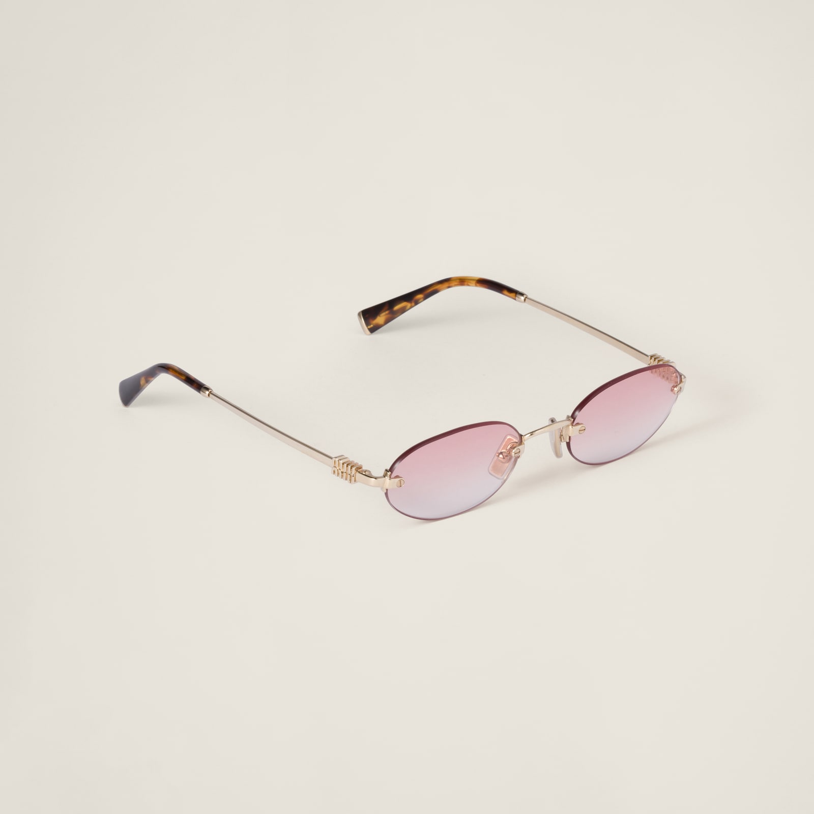 Gradient Pink Lenses Miu Miu Logo Sunglasses | Miu Miu - United States