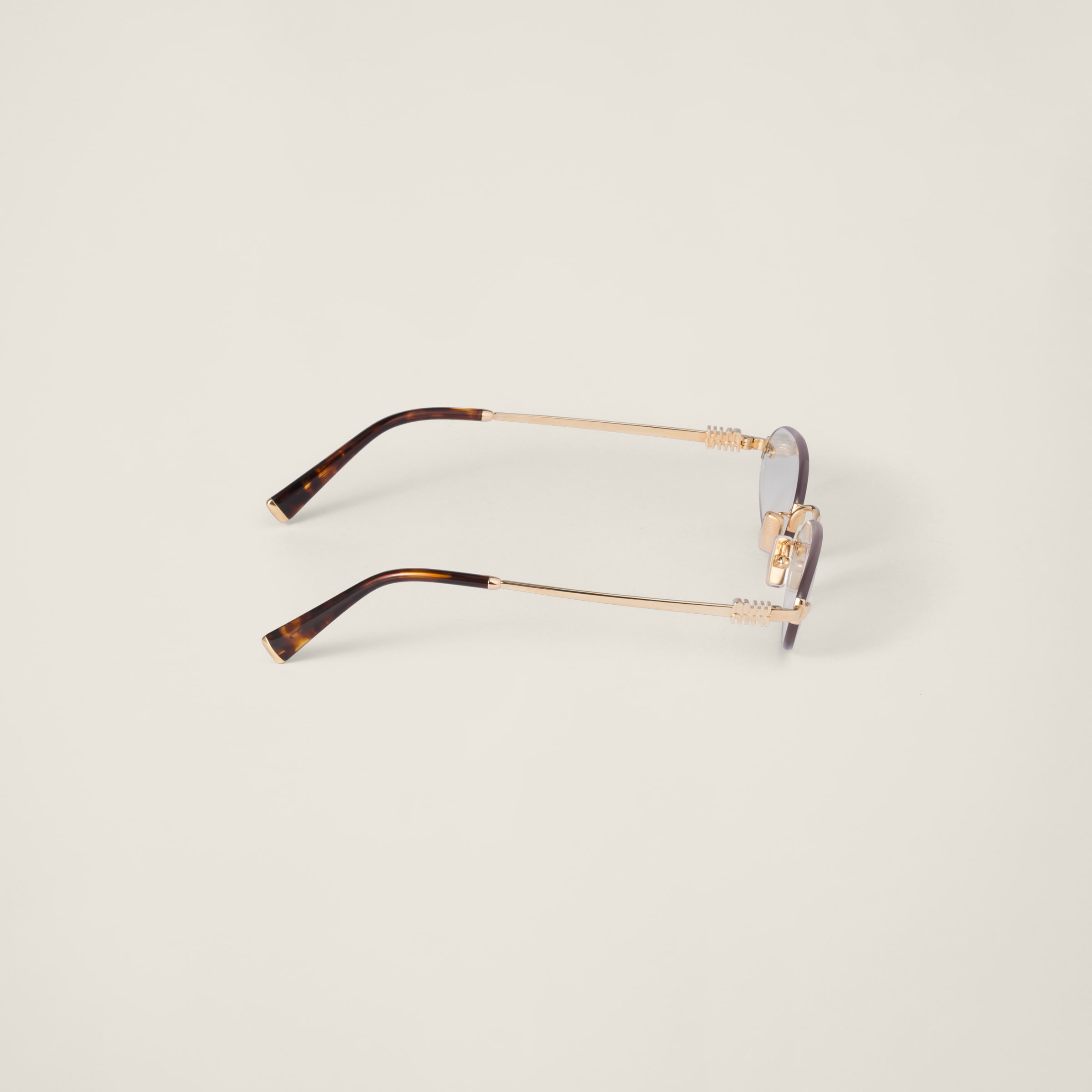 Blue-ray Transparent Lenses Miu Miu Logo Sunglasses | Miu Miu