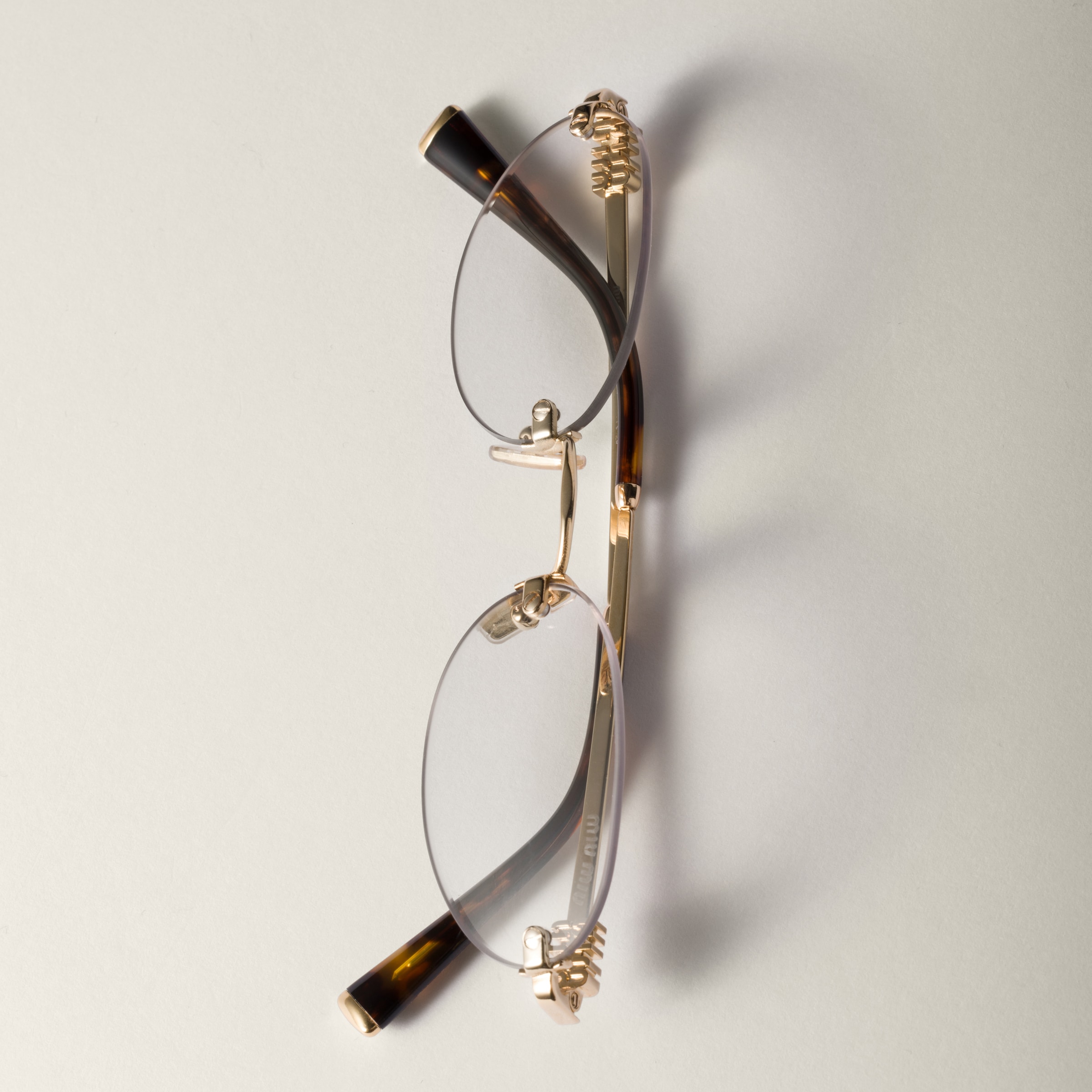 Blue-ray Transparent Lenses Miu Miu Logo Sunglasses | Miu Miu